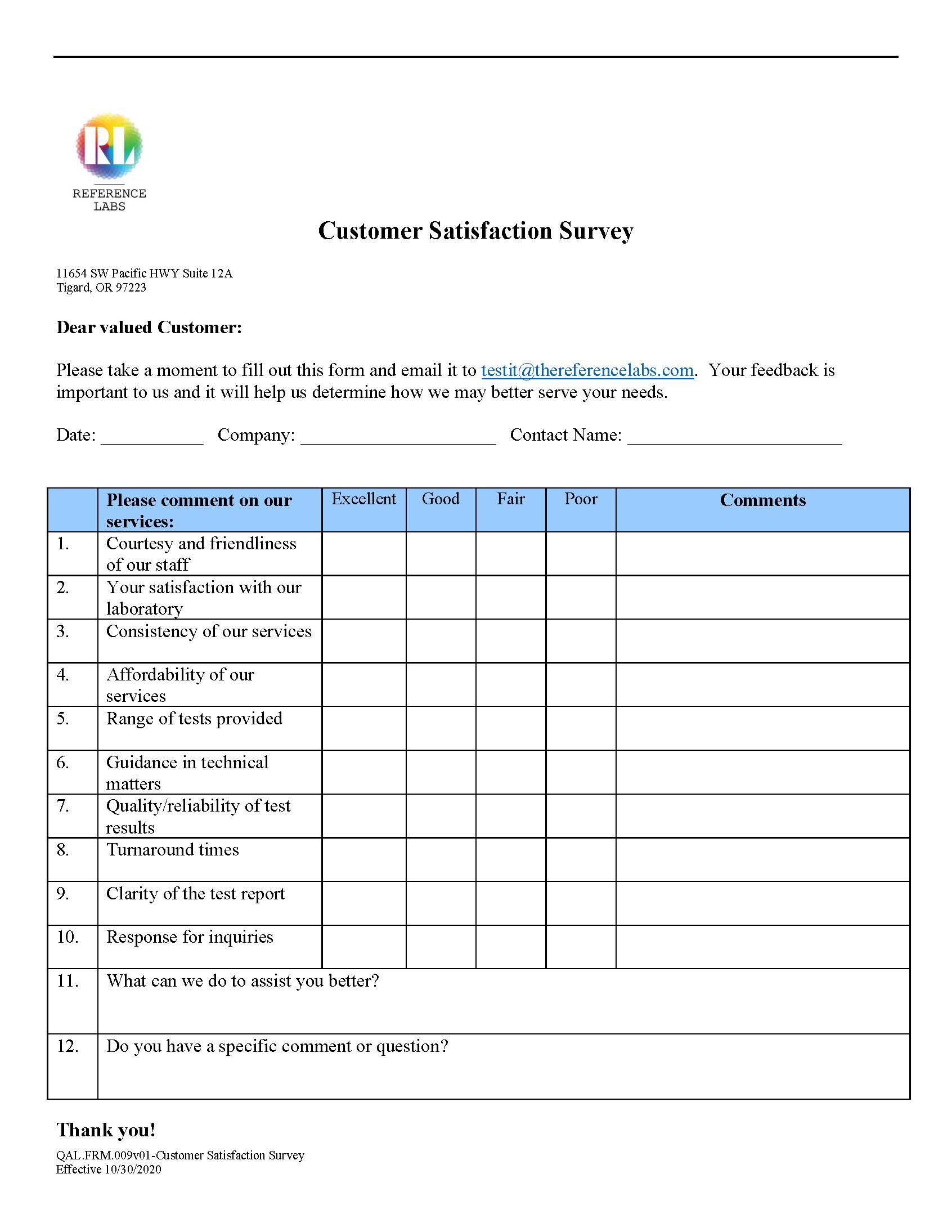 Reference Labs – Trust Your Test